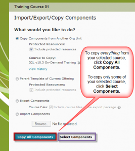 D2L Tool Tip of the Week: Copying Course Components from One Course to ...