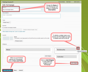D2L Tool Tip of the Week: Customizing your Homepages and Widgets ...