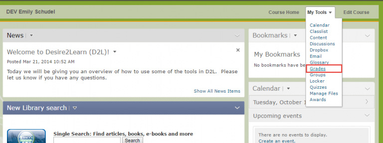 D2L Monthly Upgrades – What’s new in October – Centre for Excellence in ...