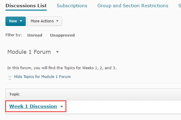 D2L Tool Tip of the Week: Creating Forums and Topics in the Discussion ...