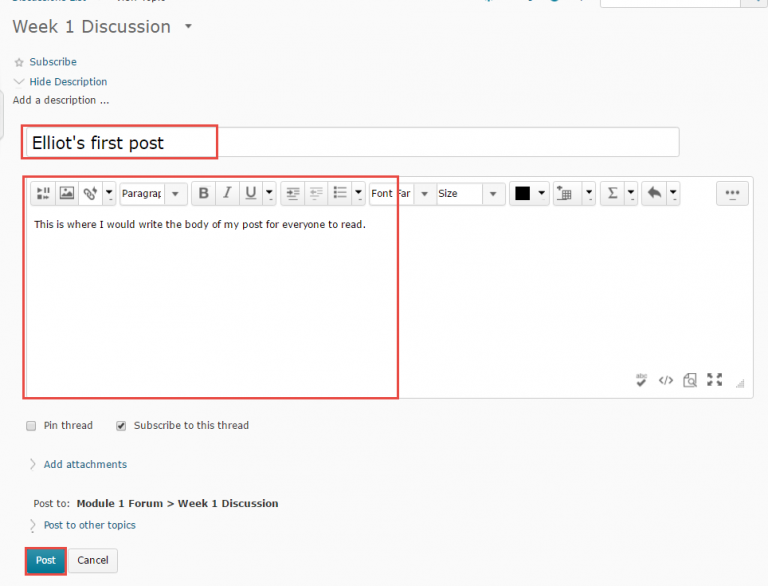 D2L Tool Tip of the Week: Creating Forums and Topics in the Discussion Tool in D2L – Centre for ...