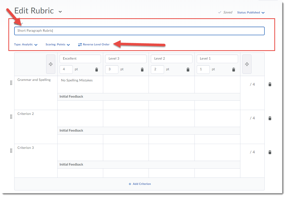 Introduction to the New Rubric Creation interface in D2L – Centre for ...