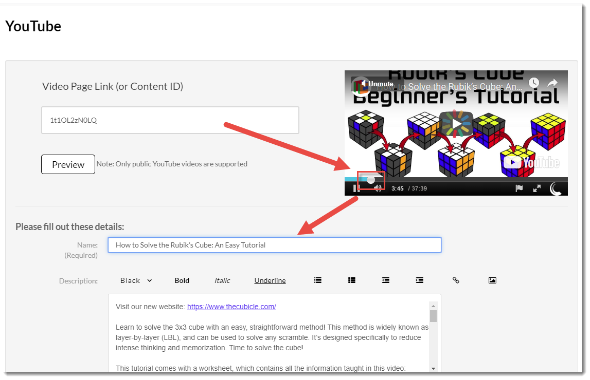 Kaltura Tip: Adding YouTube Videos to My Media with Workaround for ...