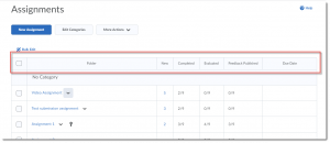 Navigating the New Assignments Page View – Centre for Excellence in ...
